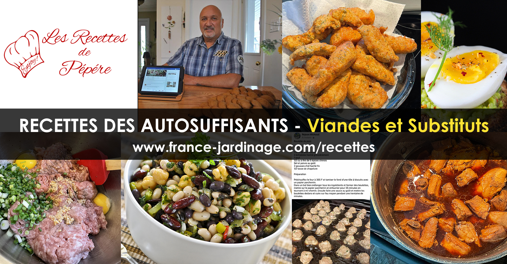 Les Viandes et Substituts - Recettes des Autosuffisants de Jardinage ...